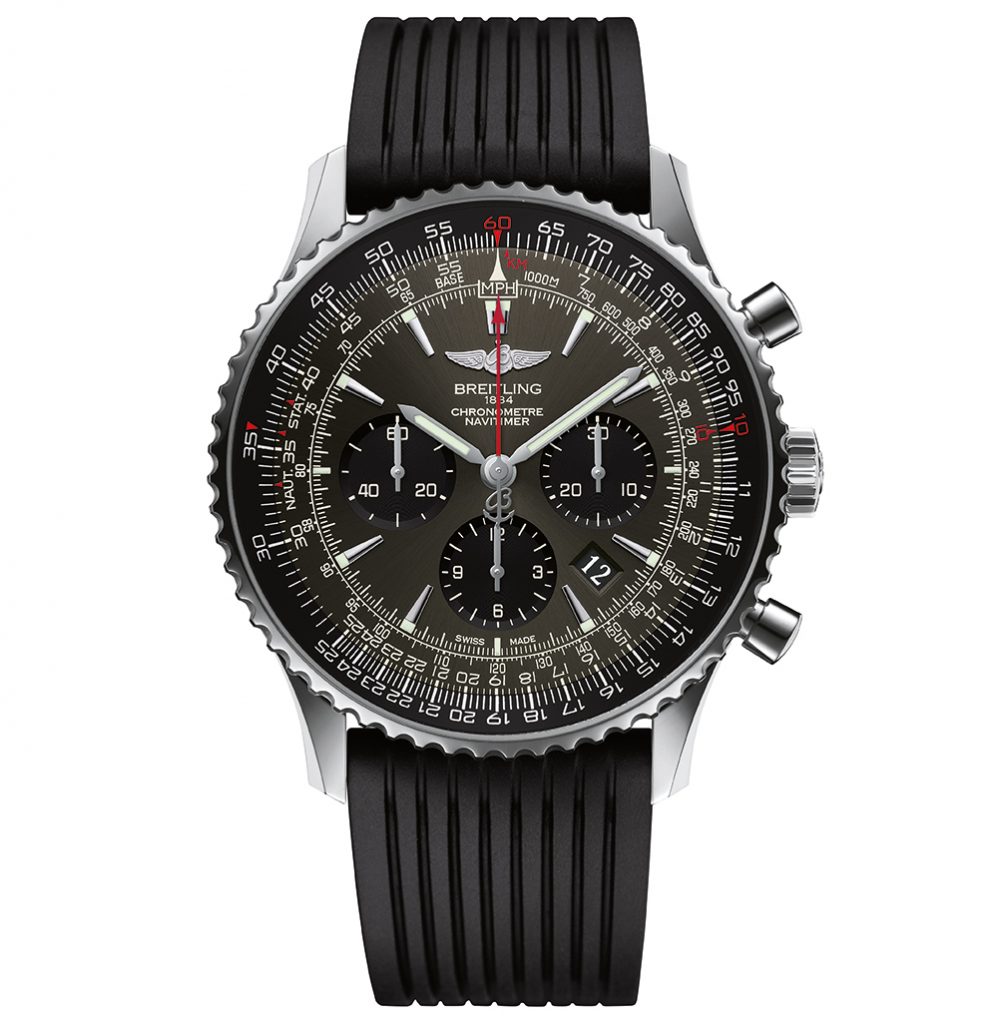 NAVITIMER 01 46MM STRATOS GRAY | WATCHNAVI Salon