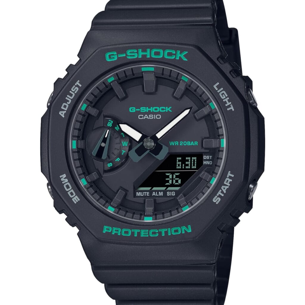 【G-SHOCK】コンパクトな「GMA-S2100」にグリーンをアクセントに使ったファッショナブルなバリエーション | WATCHNAVI Salon